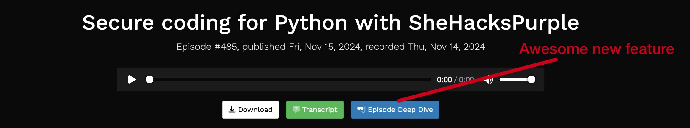 Introducing Episode Deep Dives at Talk Python | Talk Python Blog